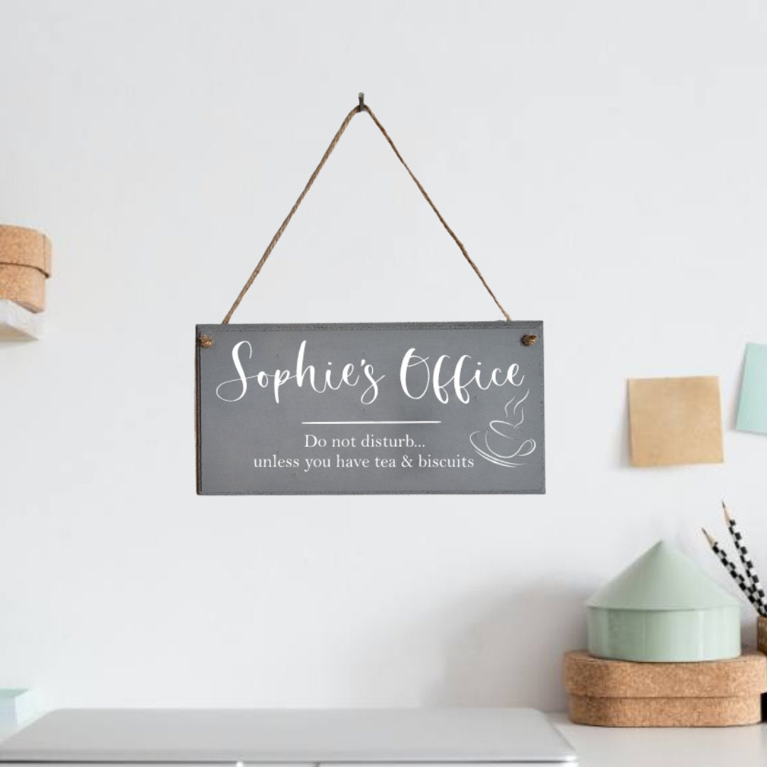 Personalised Office Sign 'name Here' Office Sign - Etsy