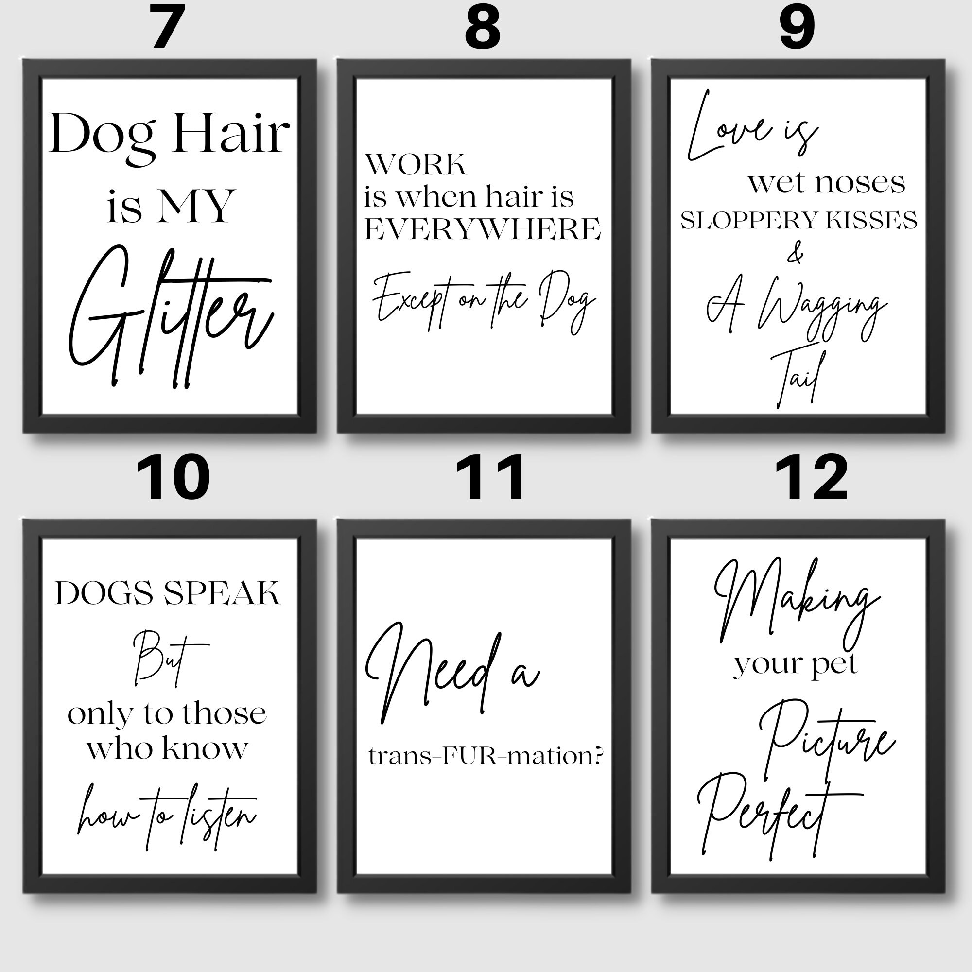 Dog Grooming Salon Wall Art Decor, Dog Grooming Salon Decor, Dog ...