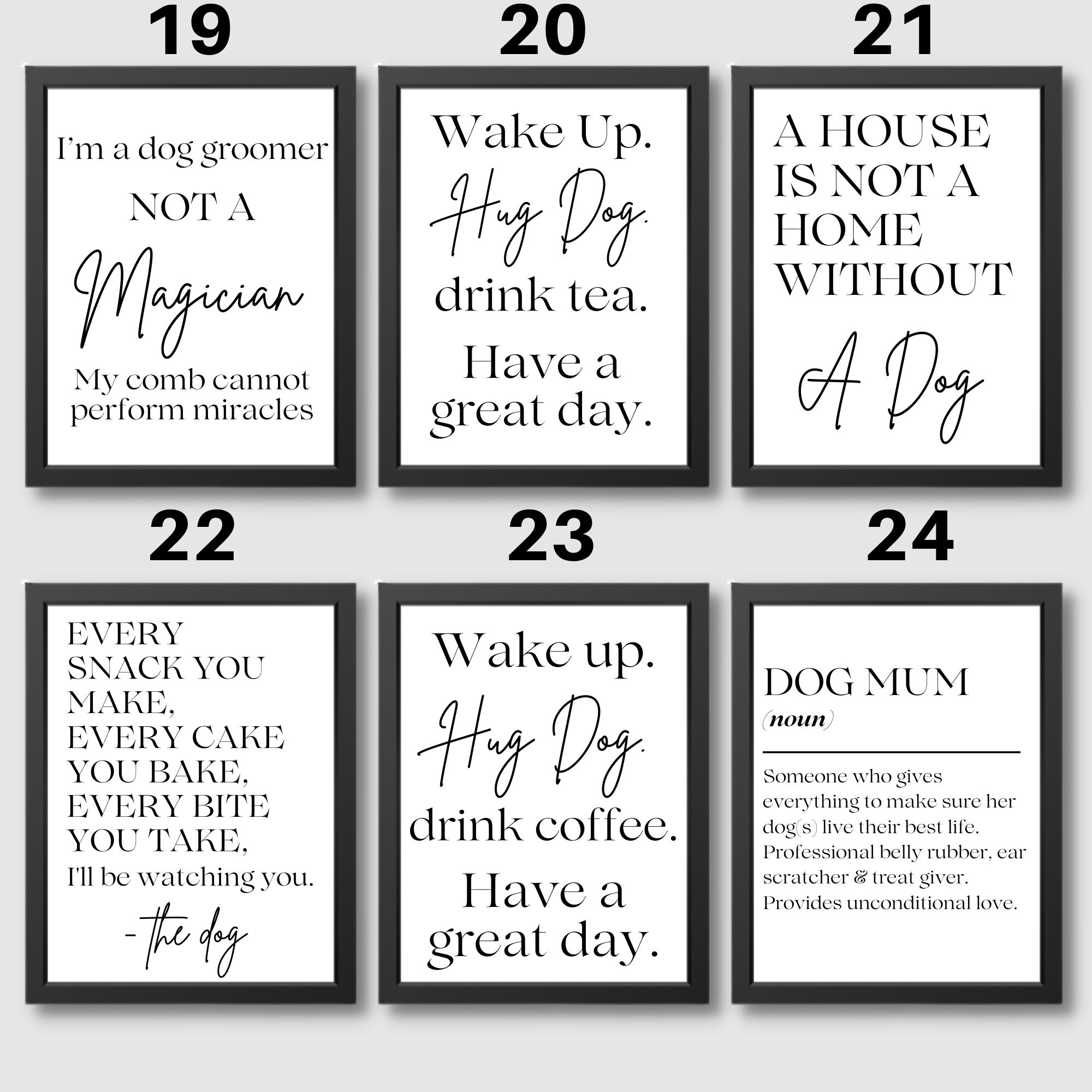 Dog Grooming Salon Wall Art Decor, Dog Grooming Salon Decor, Dog ...