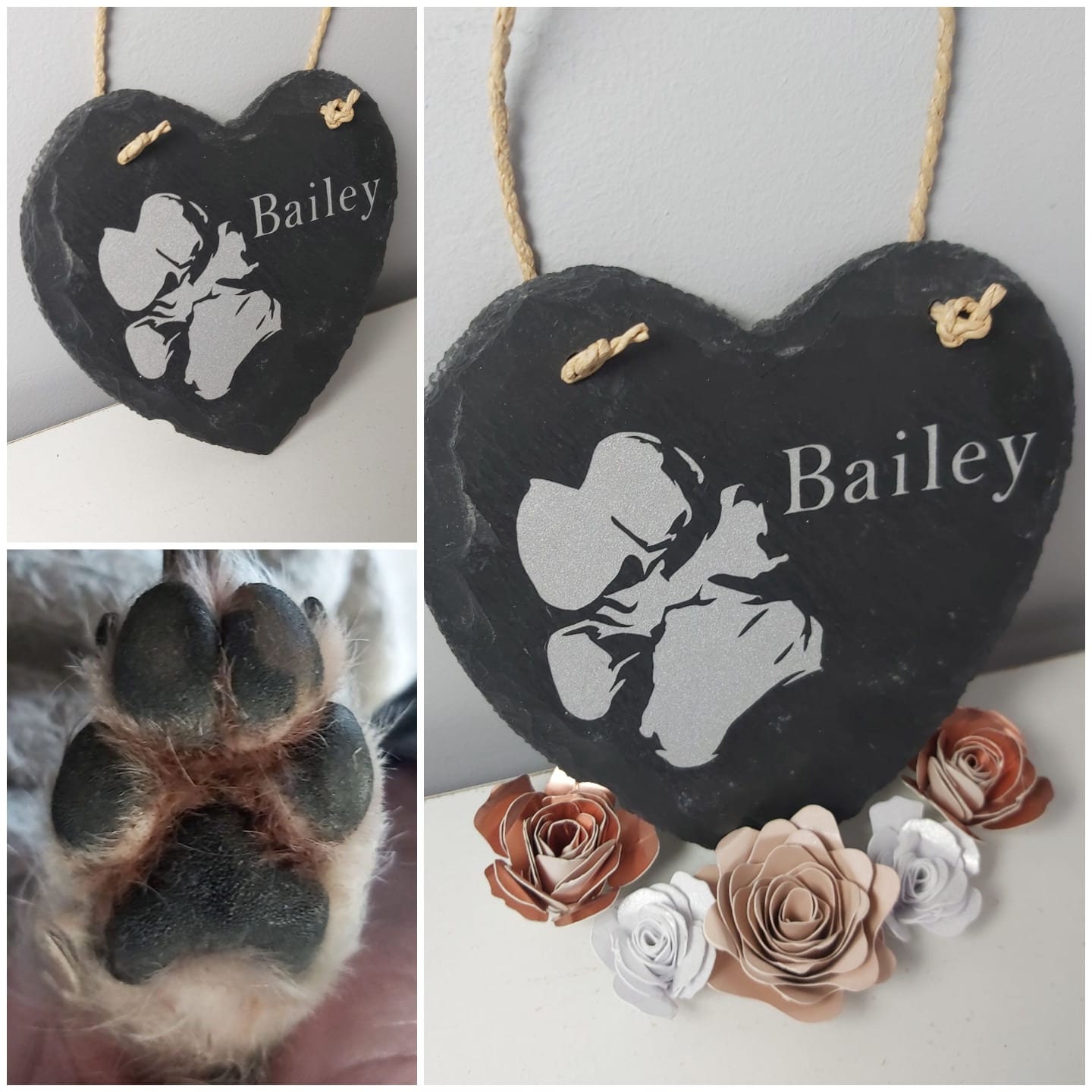 Personalised Paw Print Image Your Pets ACTUAL Paw Print Pet | Etsy