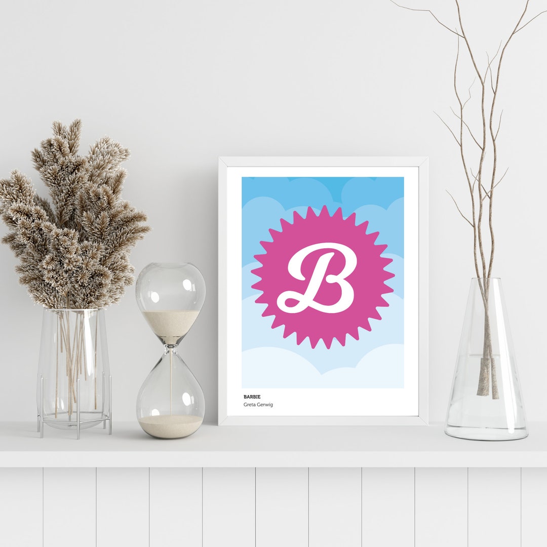 Personalized Barbie Movie Poster | Custom Initial Wall Art - Etsy