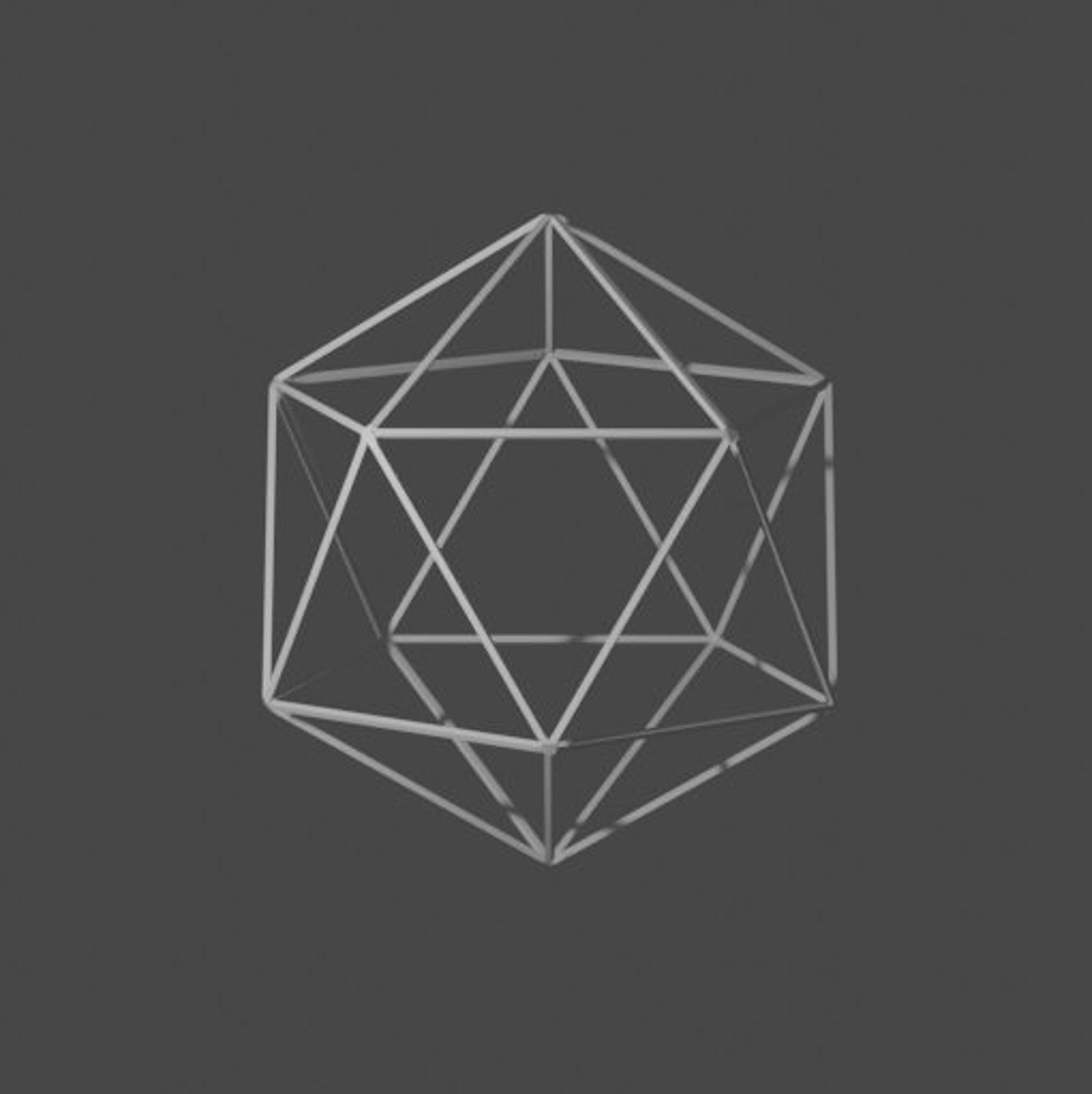 Icosahedron 3D model Blender file INSTANT download | Etsy