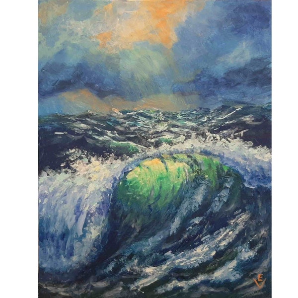 Wave Artwork - Etsy