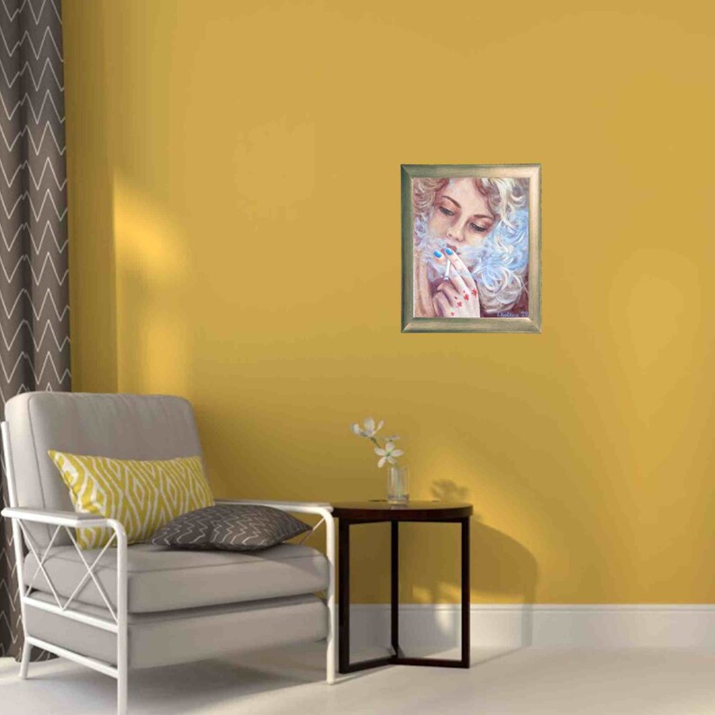 Fallen Angel Artwork People Original Art Face Wall Art - Etsy
