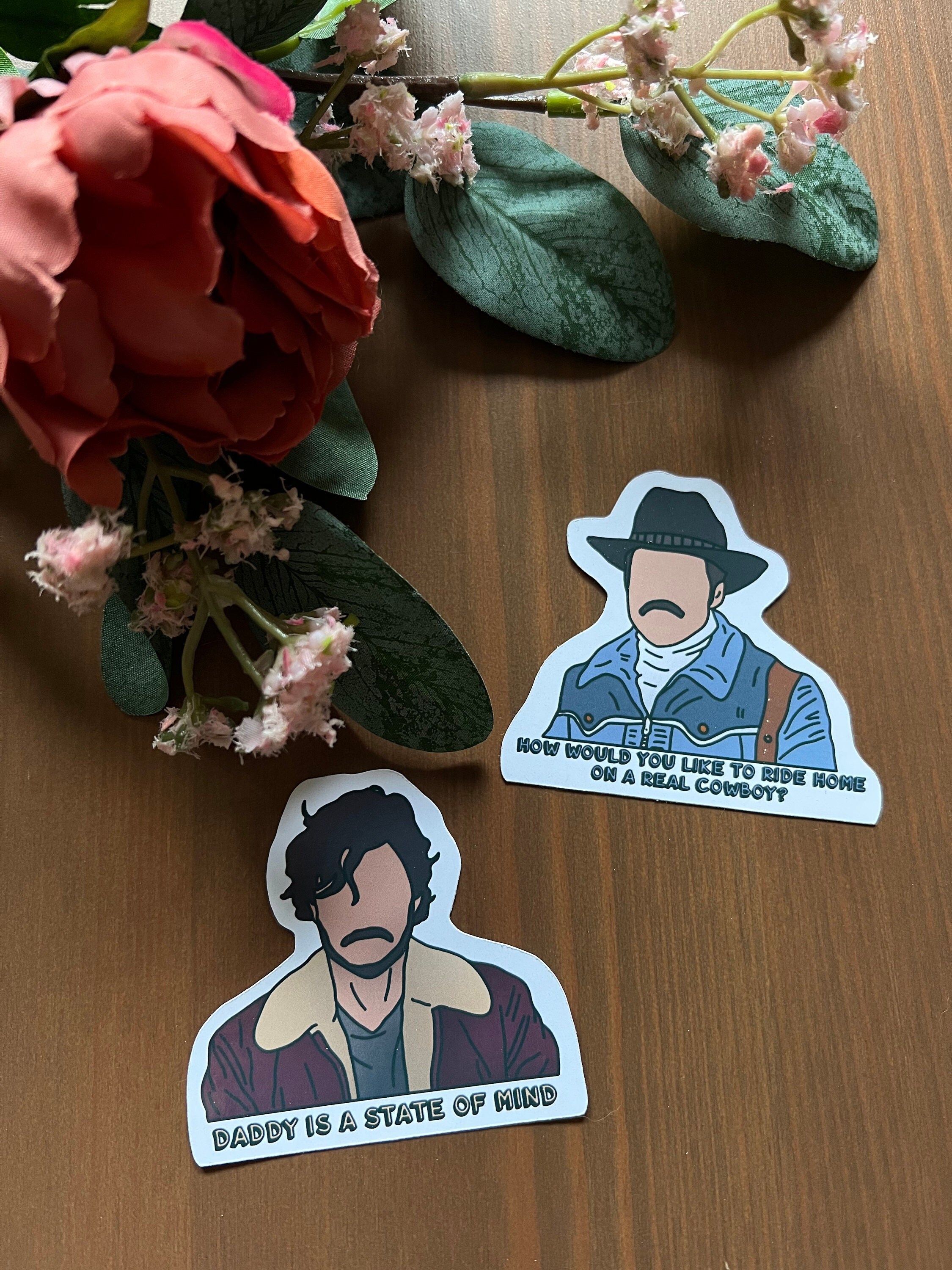Pedro Pascal Sticker Bundle, Daddy Sticker, Cowboy Sticker, Traditional ...