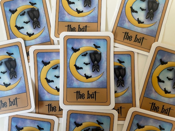 The Bat Tarot Card Sticker Waterproof Sticker Gift for - Etsy