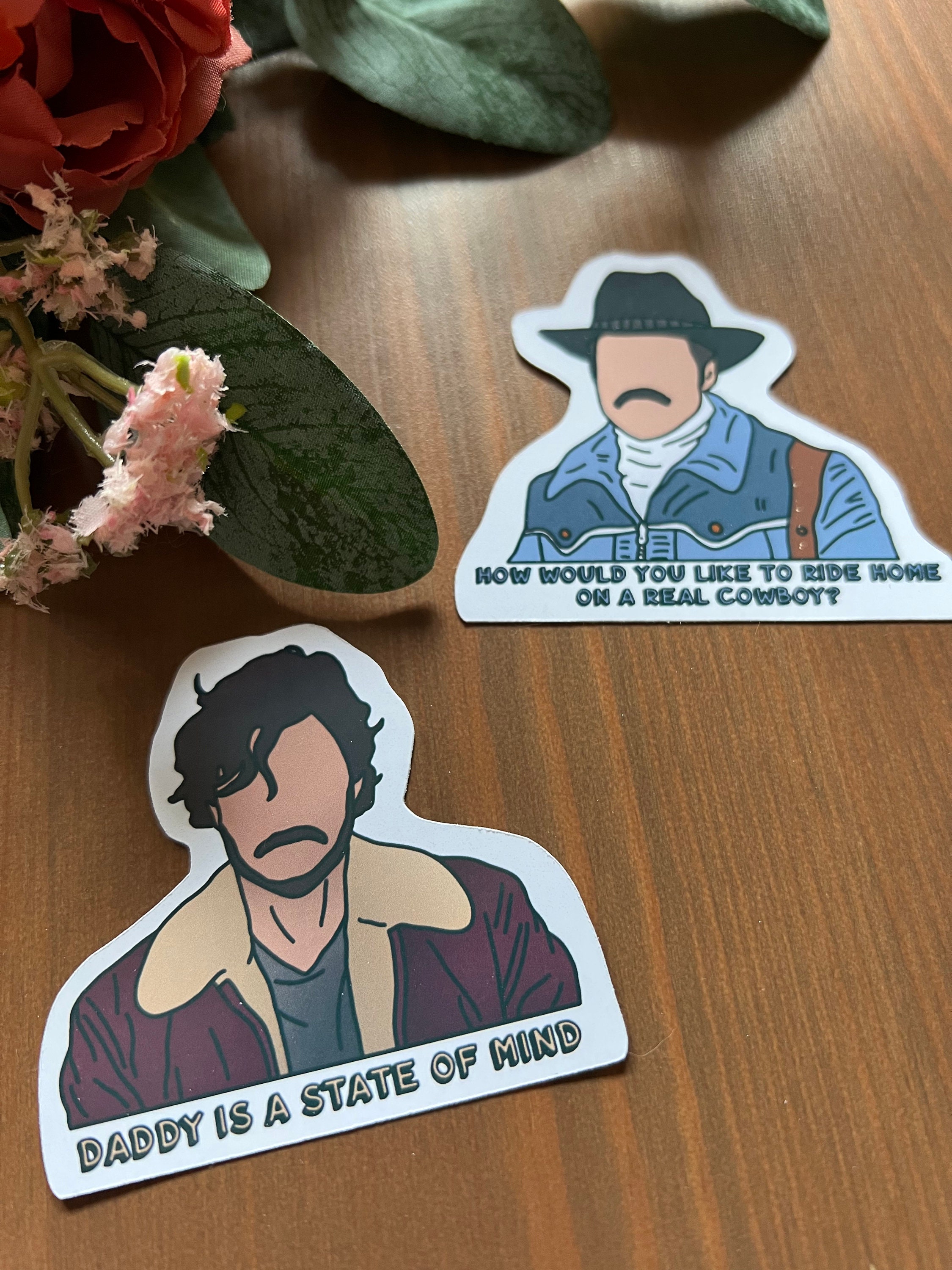 Pedro Pascal Sticker Bundle, Daddy Sticker, Cowboy Sticker, Traditional ...