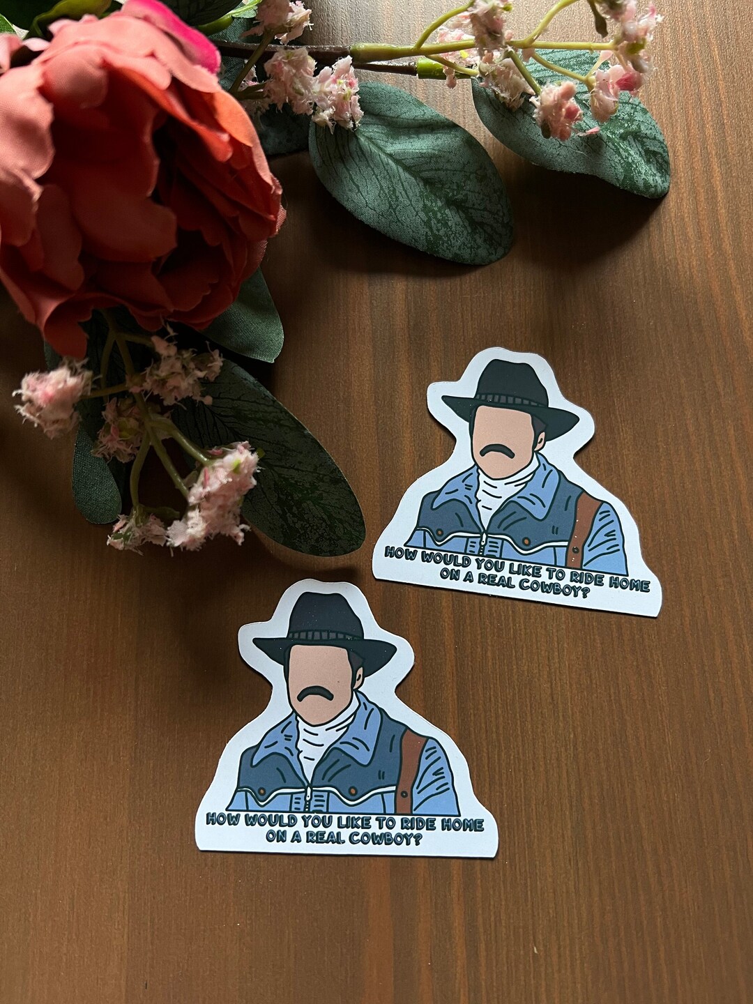 Pedro Pascal Cowboy Sticker, Funny Sticker, Traditional Tattoo Art ...