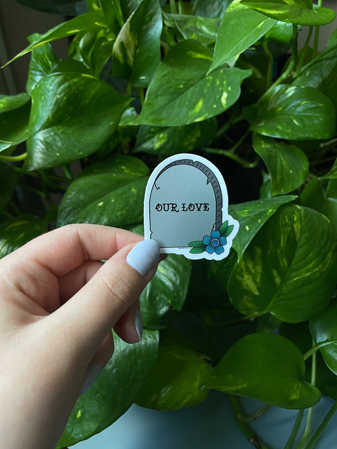 Grave Sticker our Love Waterproof Sticker Gift for Friend - Etsy