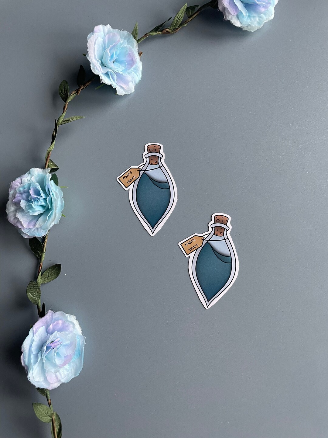 Men's Tears Sticker, Traditional Tattoo Art, Water Resistant Sticker ...