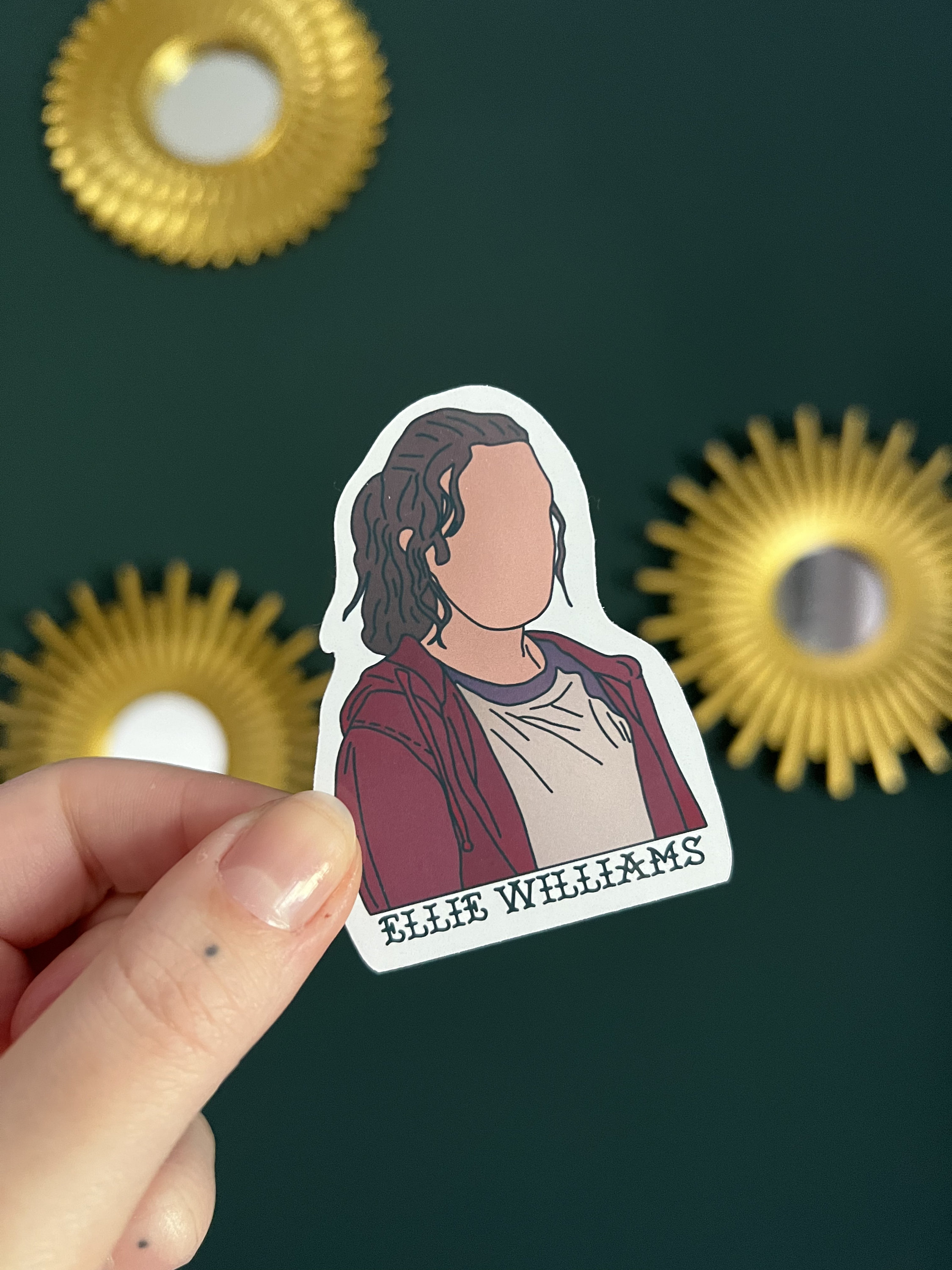 The Last of Us Sticker, Ellie Williams Sticker, Traditional Tattoo Art ...