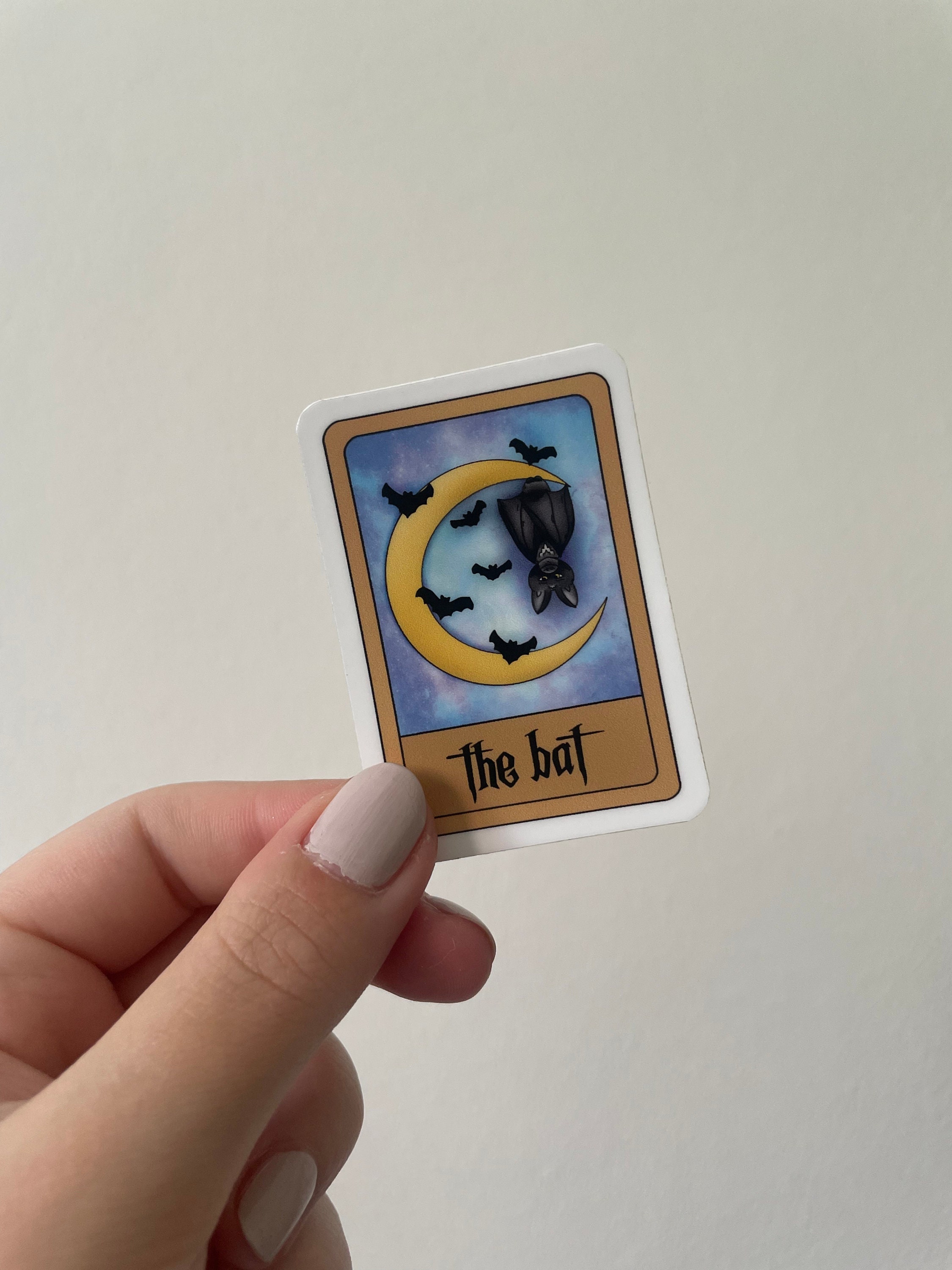 The Bat Tarot Card Sticker, Waterproof Sticker, Gift for Friend ...