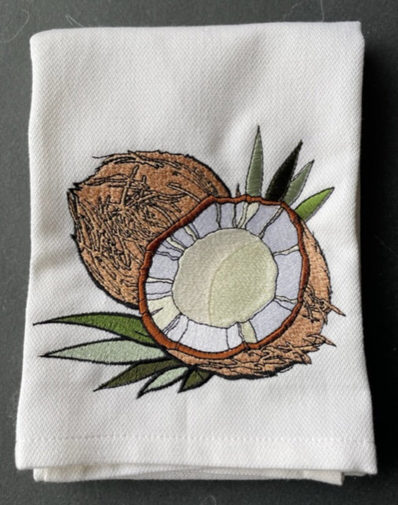 Coconut Machine Embroidery Design - Etsy