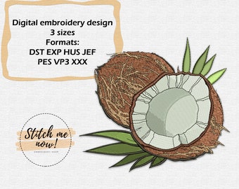 Coconut Rum Punch Machine Embroidery Design, Embroidery Designs ...