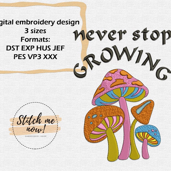 Mushroom Embroidery - Etsy