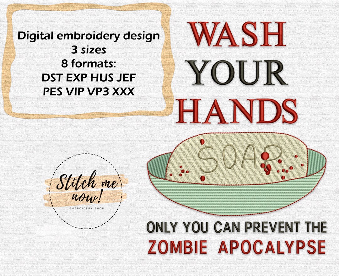 Wash Your Hands Only You Can Prevent the Zombie Apocalypse - Etsy