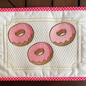 Sweet Donut Machine Embroidery Design in 3 Sizes Includes Snap Tab ...