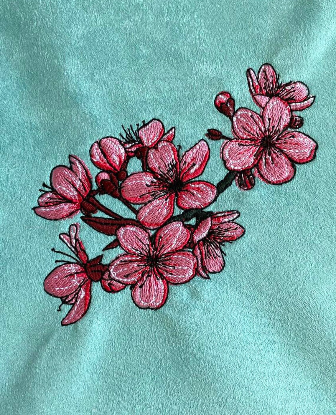 Sakura Machine Embroidery Design - Cherry Blossom - Etsy