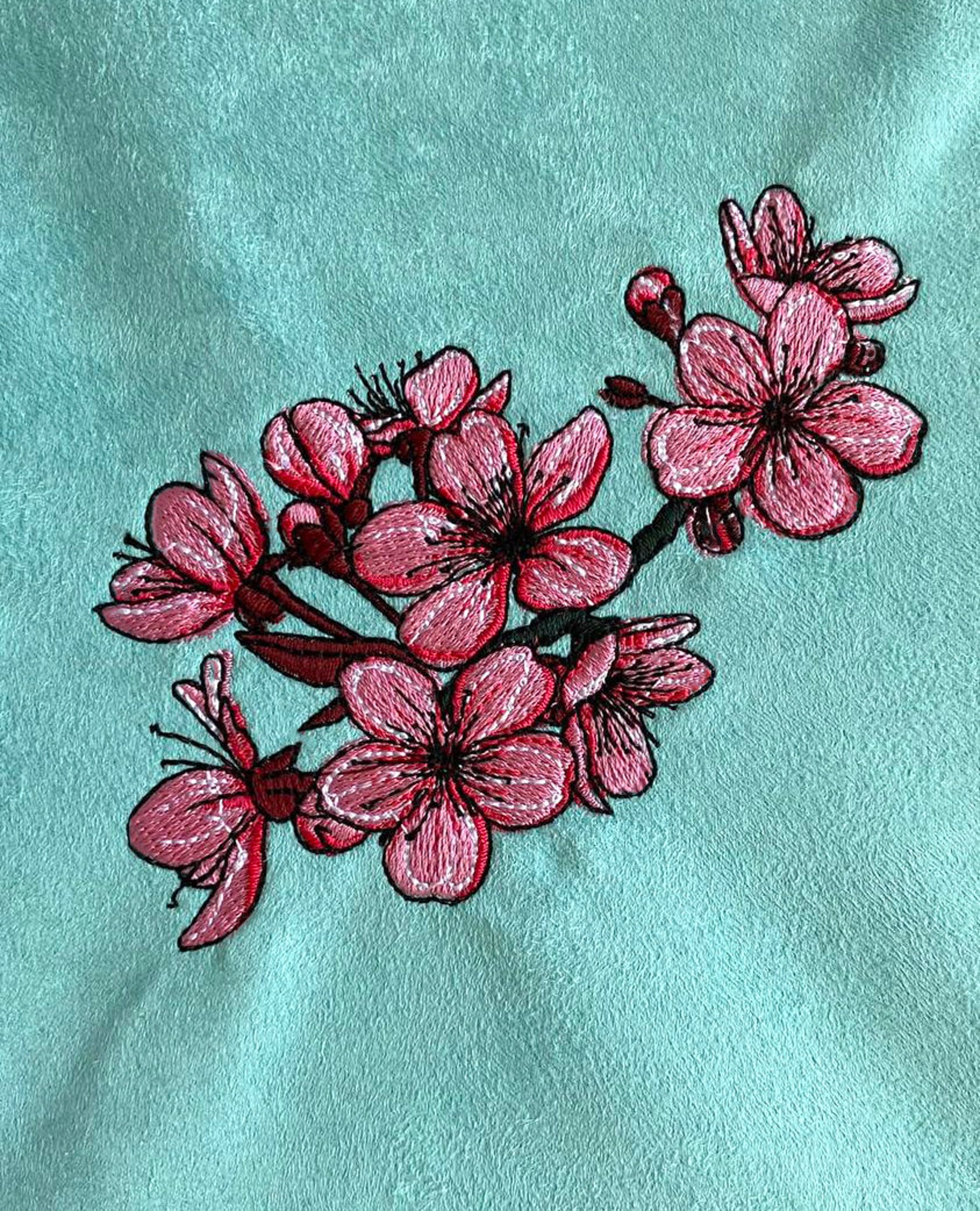 Sakura Machine Embroidery Design - Cherry Blossom - Etsy
