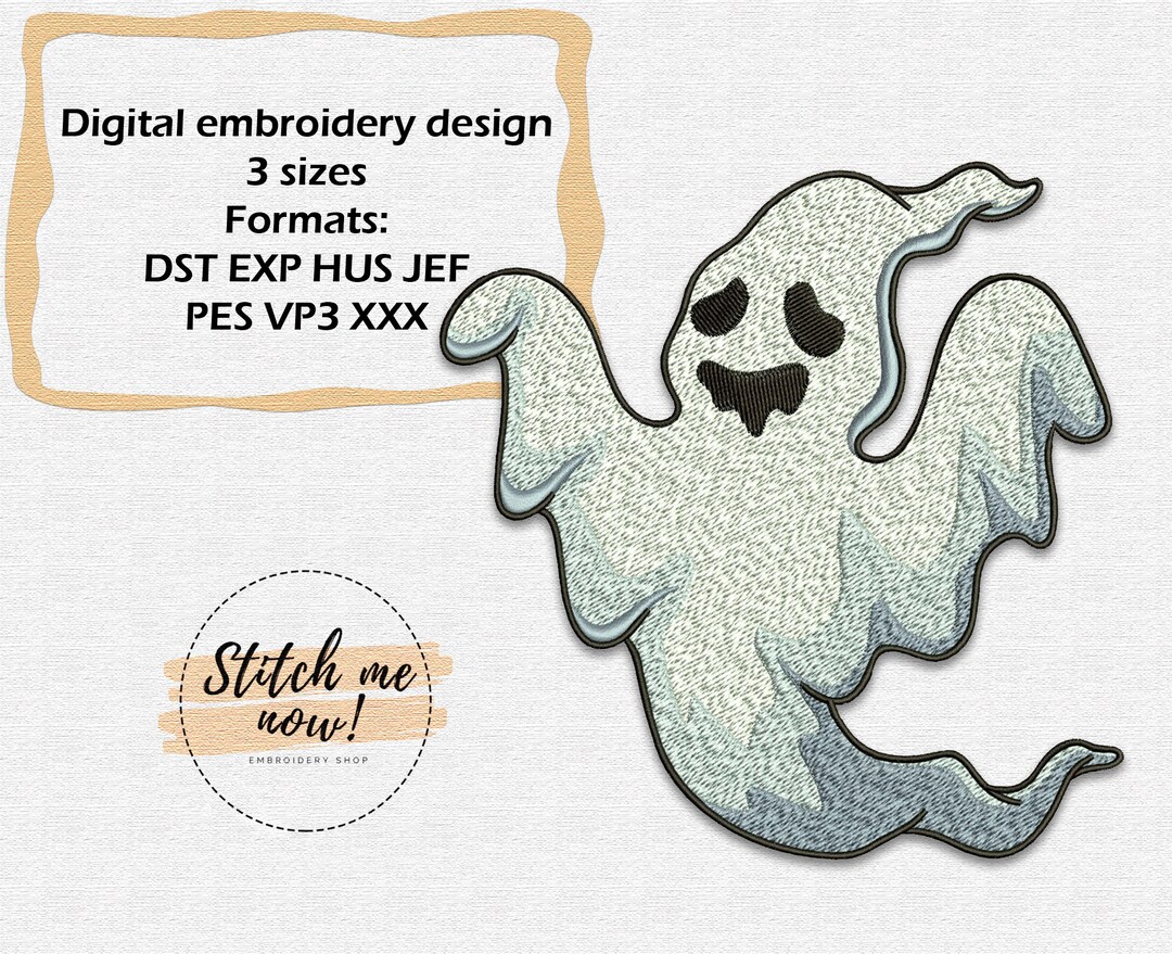 Ghost Machine Embroidery Design - Etsy