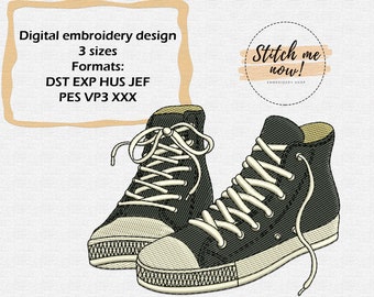 Sneakers Embroidery Machine Design, Sports Shoes Embroidery Design ...