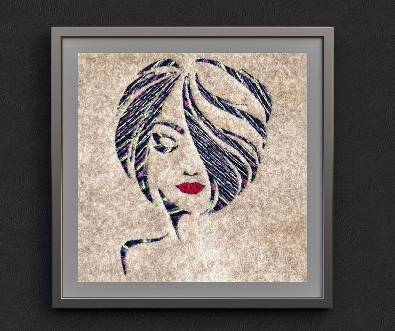 Pretty Woman Machine Embroidery Design - Etsy