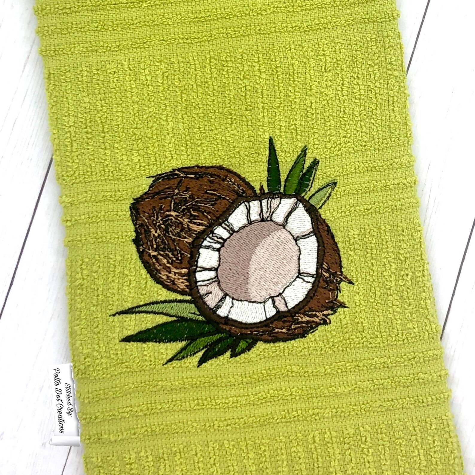 Coconut Machine Embroidery Design - Etsy