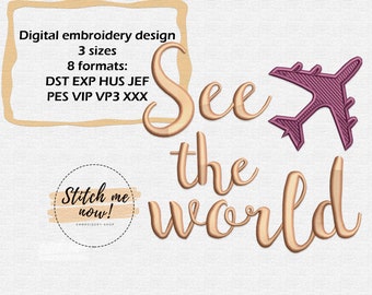 Travel Embroidery - Etsy