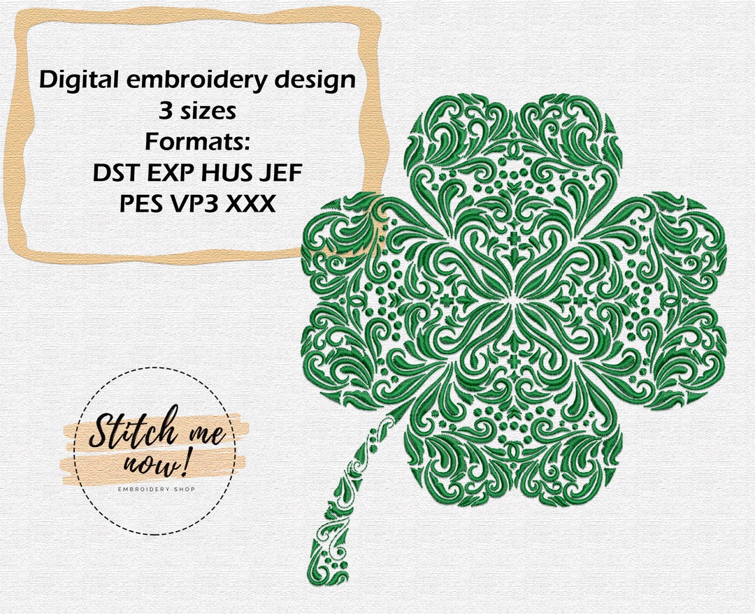 Clover Machine Embroidery Design Saint Patricks Day - Etsy