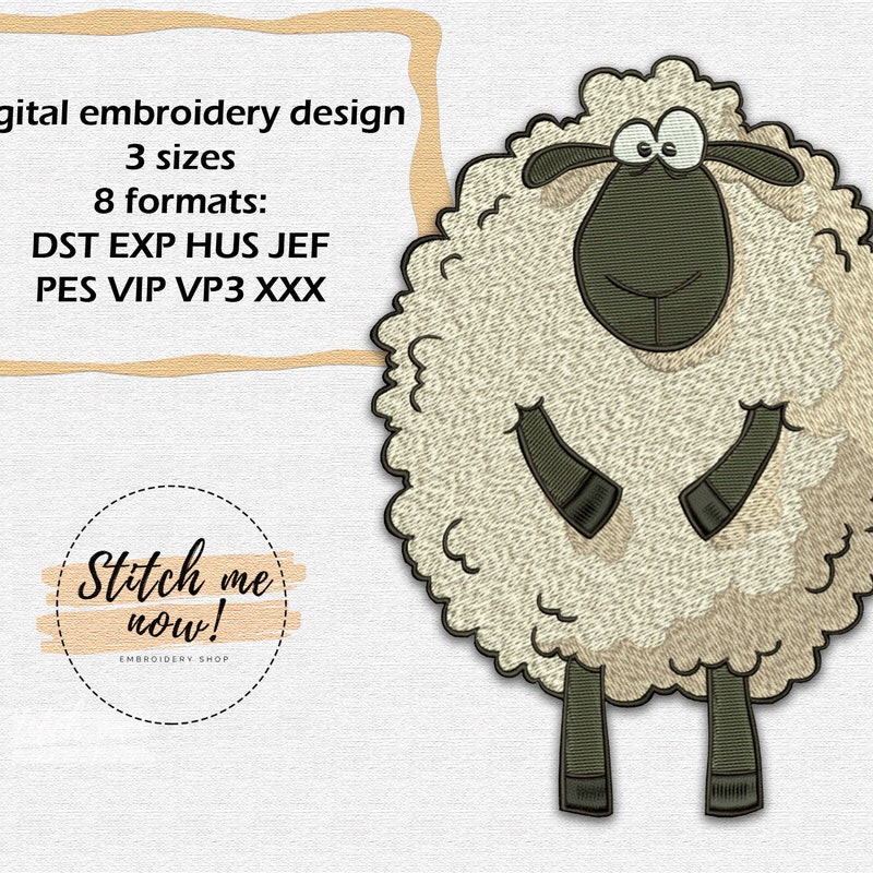 Sheep Embroidery - Etsy