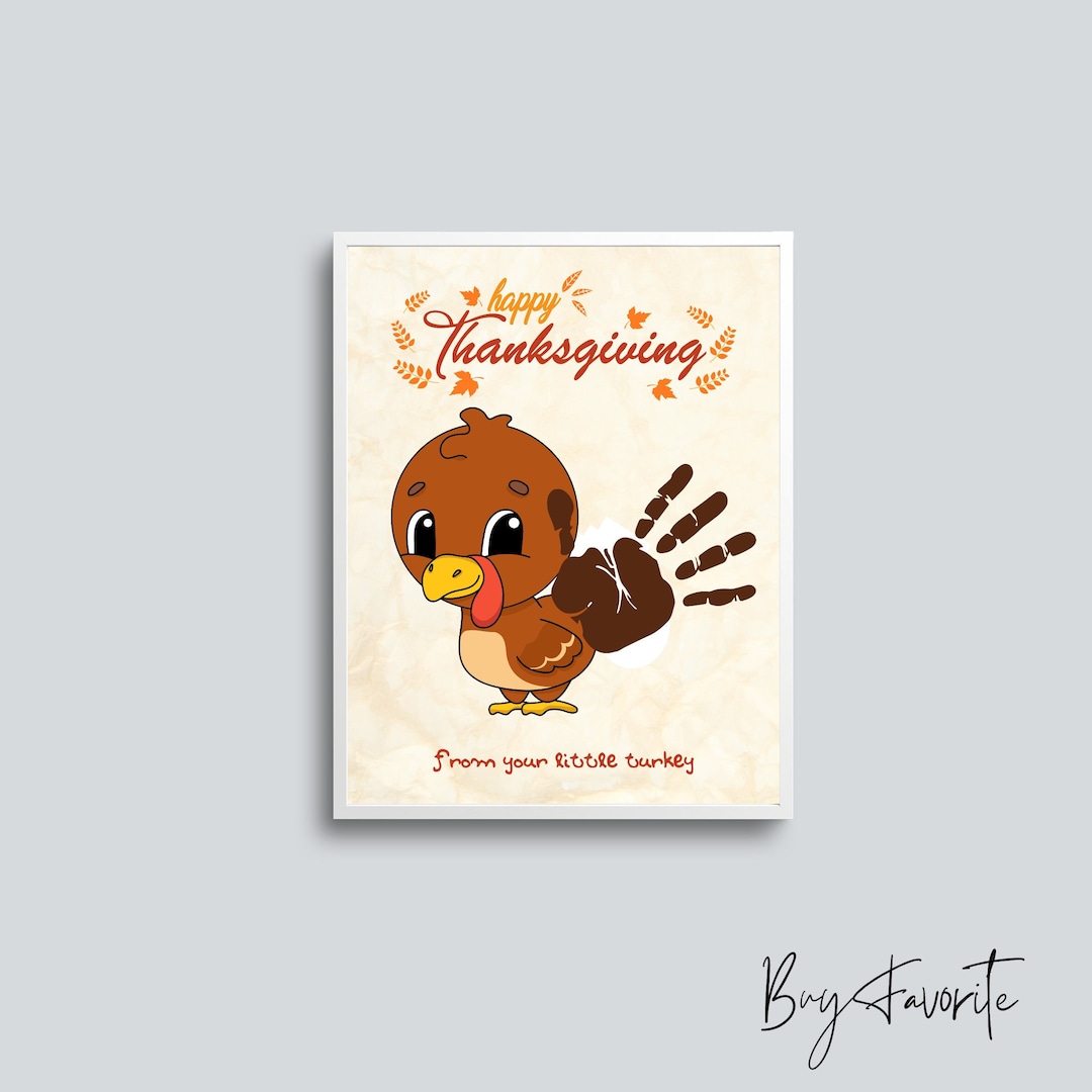 Thanksgiving Handprint Art Happy Thanksgiving Thanksgiving - Etsy