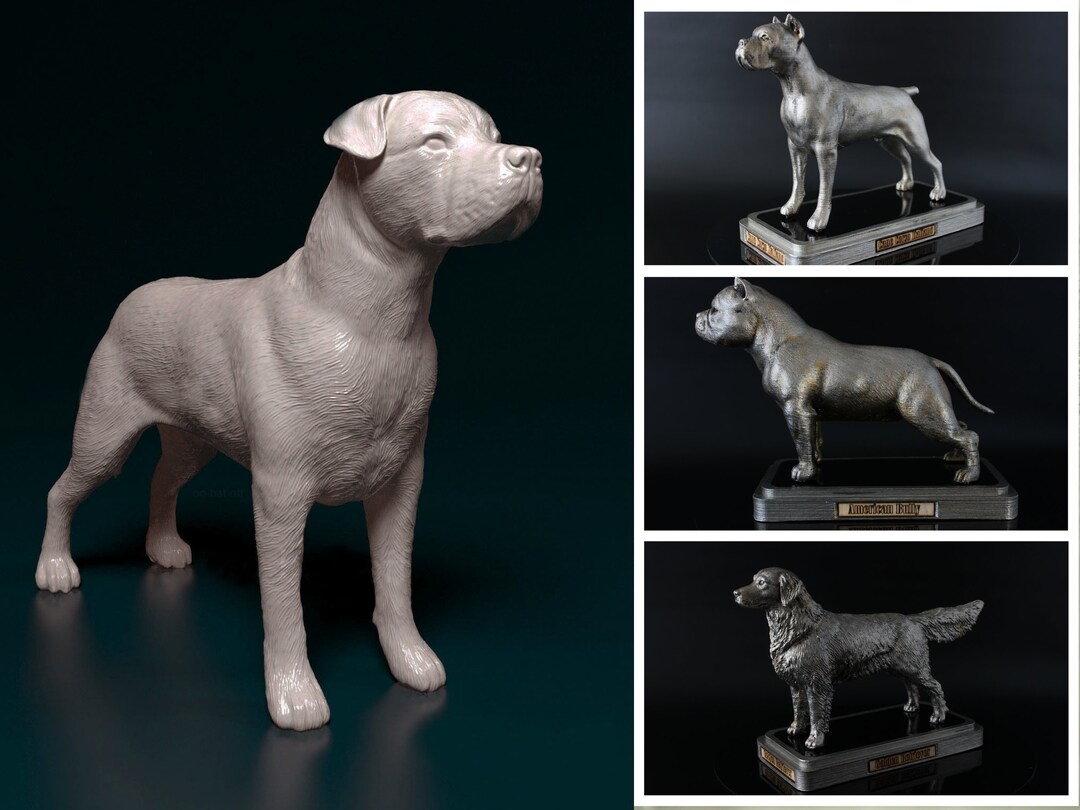 Personalized Cane Corso Uncropped Ears Dog Statue - Etsy