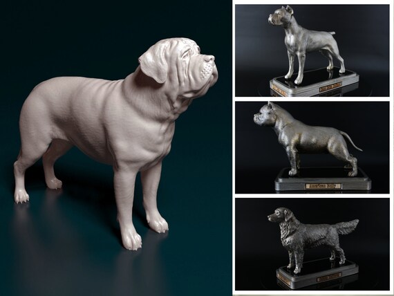 Personalized English Mastiff Dog Statue - Etsy