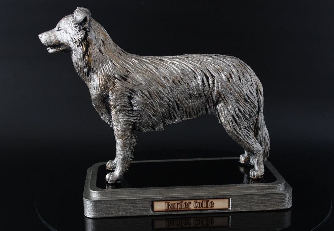 Personalized Border Collie Statue Dog Sculpture Pet Figurine Dog ...