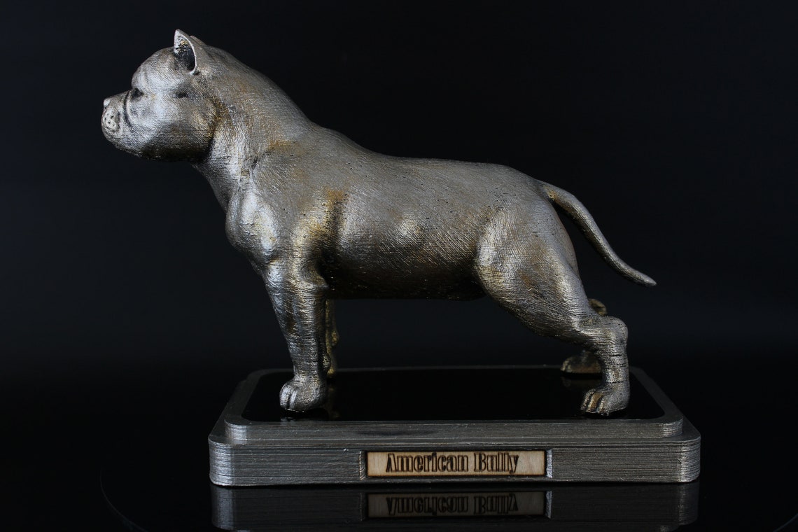 Personalized American Bully Dog Statue | Etsy