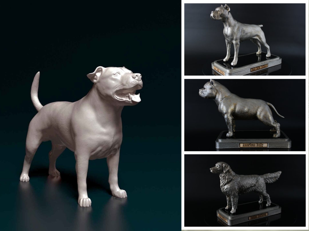 Personalized Staffordshire Bull Terrier Dog Statue - Etsy