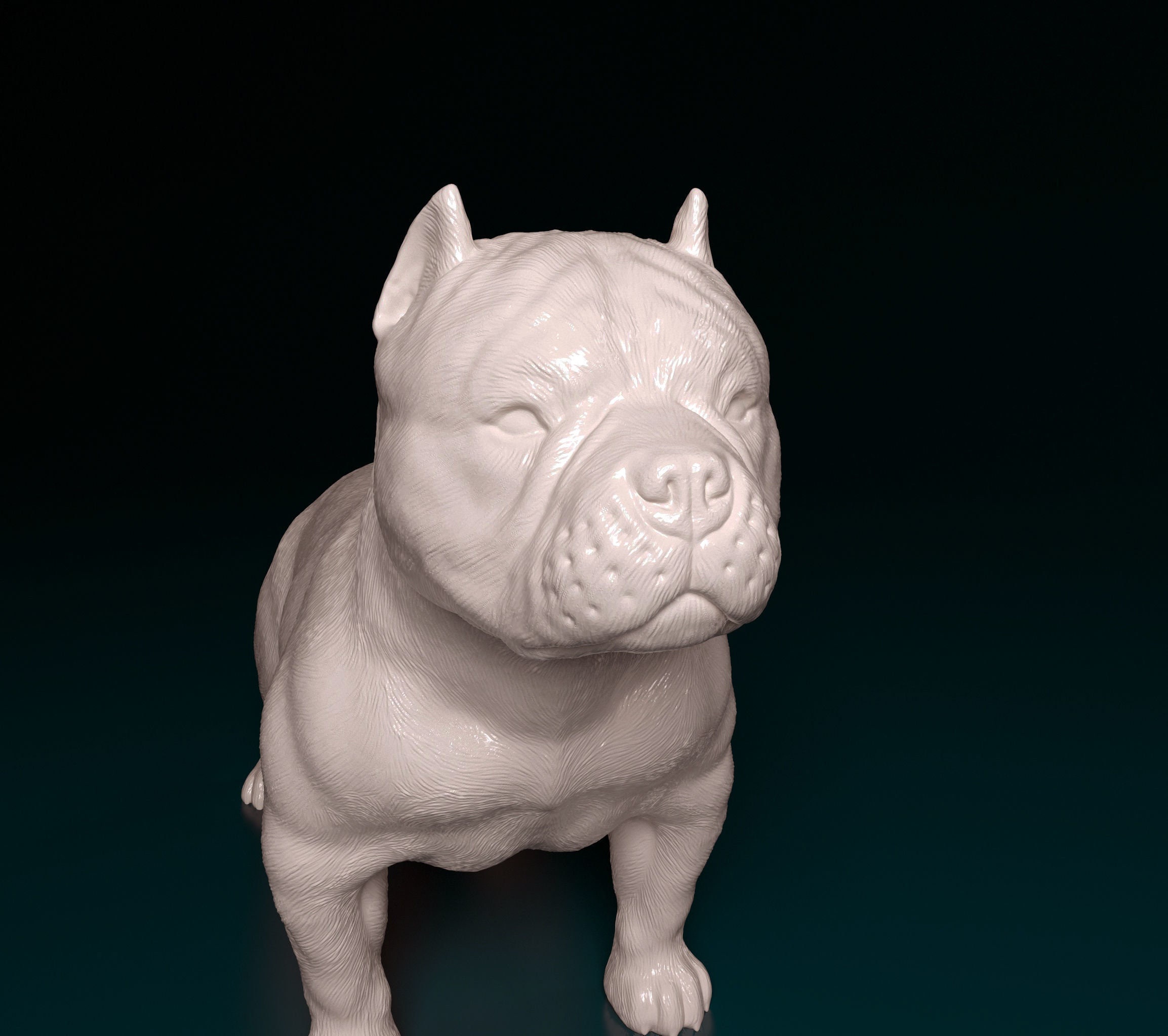 Personalized American Bully Dog Statue | Etsy