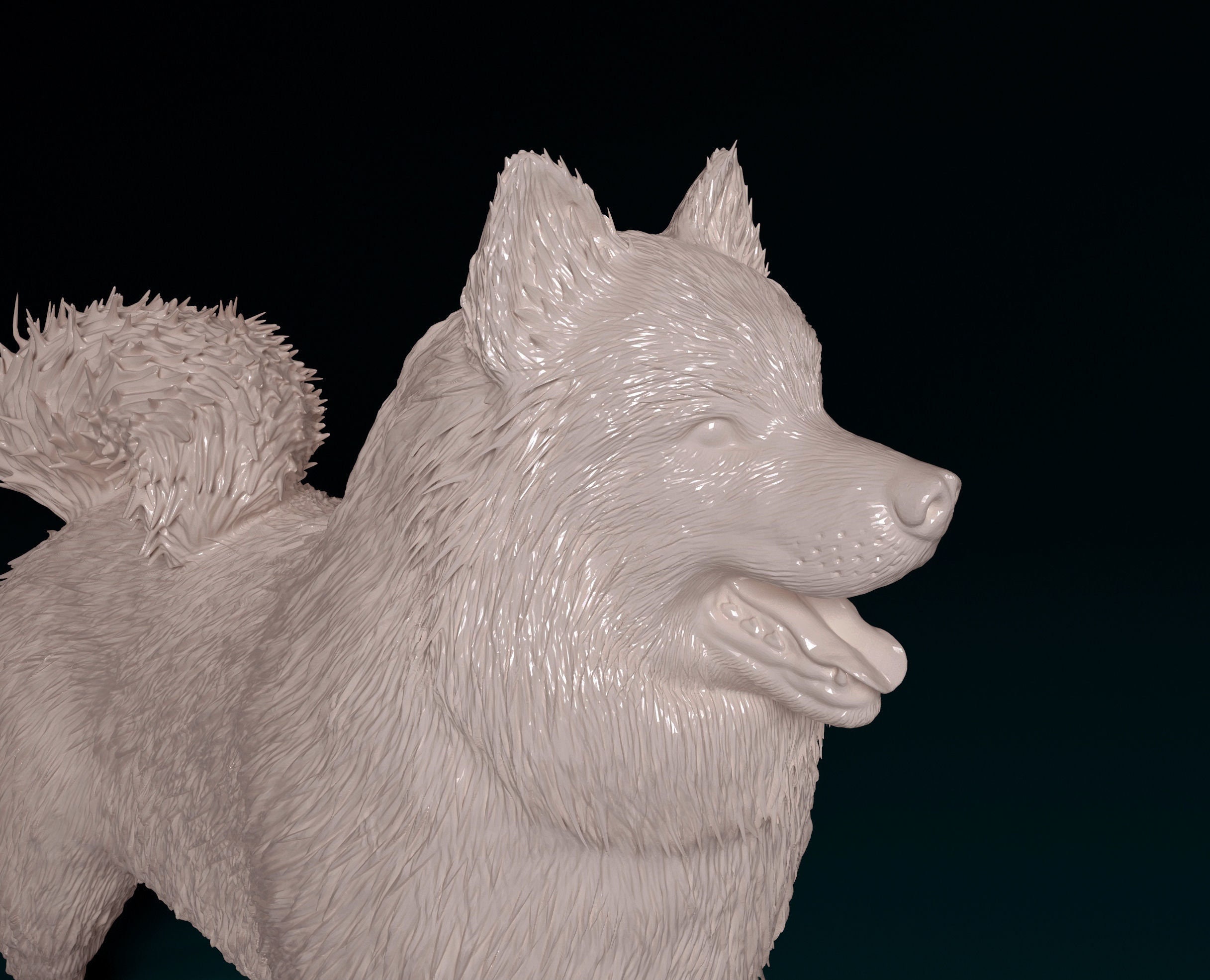 Personalized Samoyed Dog Statue - Etsy
