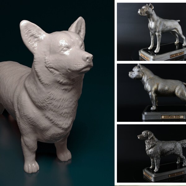 Corgi Statue - Etsy