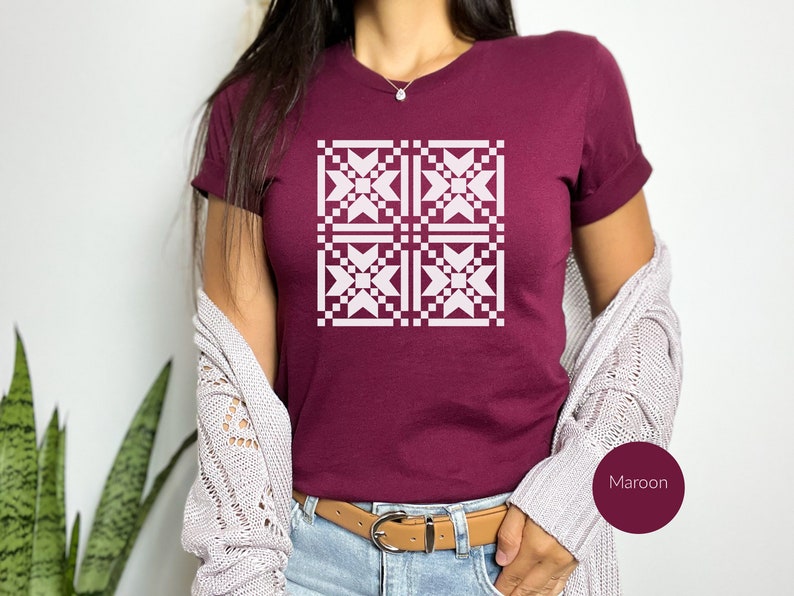 Quilt Block T-shirt, Quilting Shirt for Women, Gift for Quilter, Gift ...