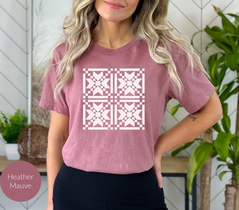 Quilt Block T-shirt, Quilting Shirt for Women, Gift for Quilter, Gift ...