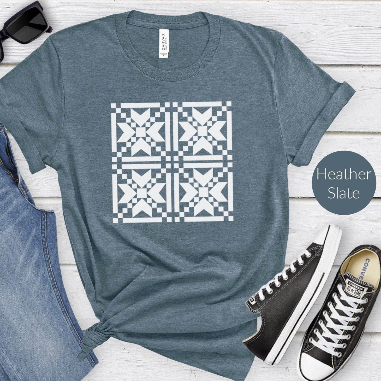 Quilt Block T-shirt, Quilting Shirt for Women, Gift for Quilter, Gift ...