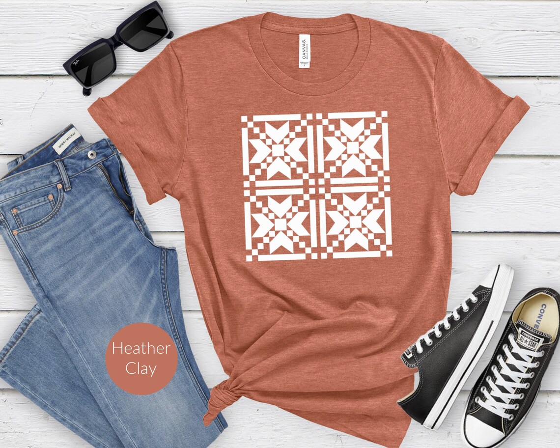 Quilt Block T-shirt, Quilting Shirt for Women, Gift for Quilter, Gift ...