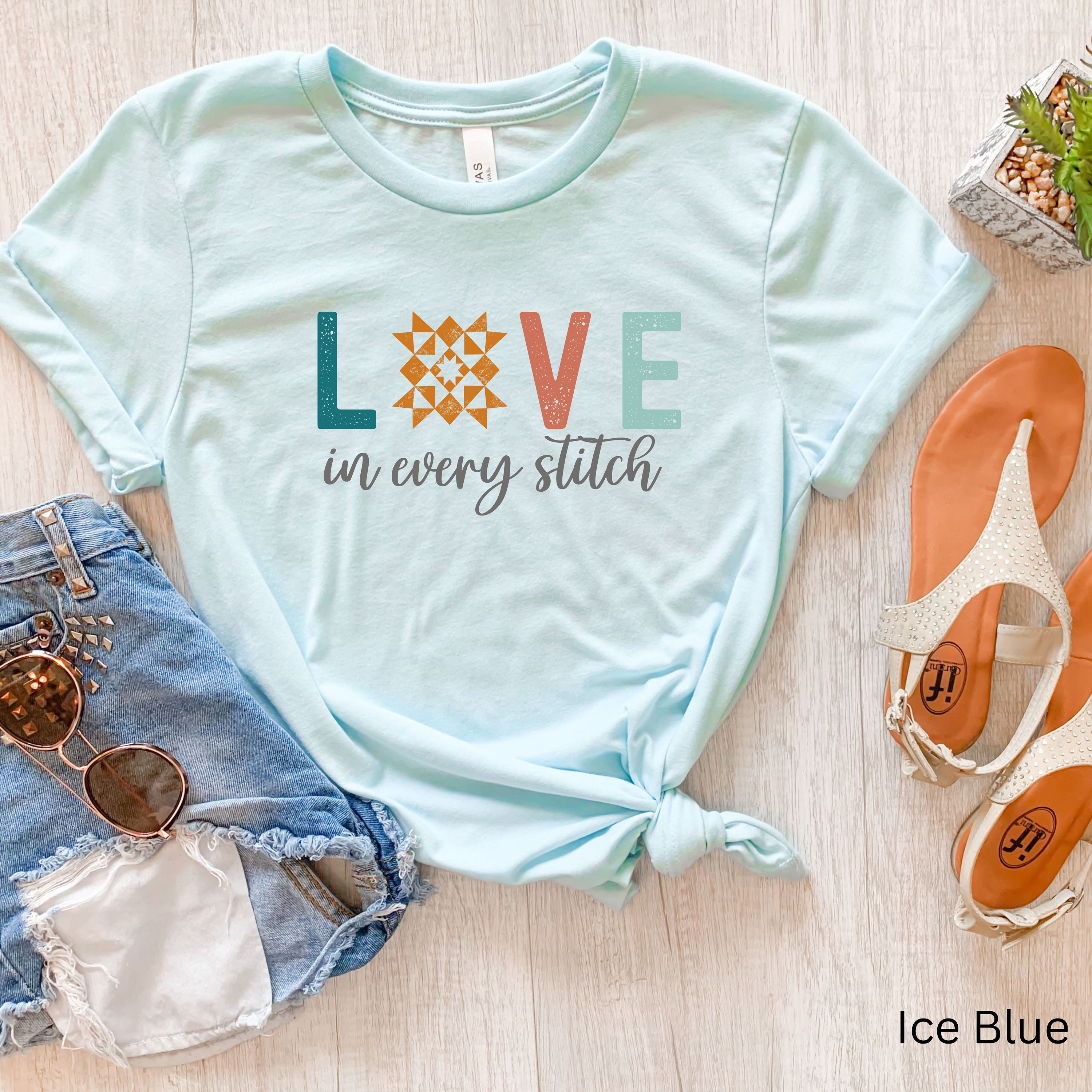 Quilt Block T-shirt for Quilter Quilting Shirt for Women - Etsy