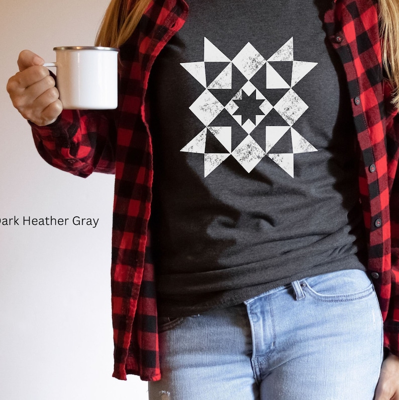 Quilt T-shirt for Fall, Fall Quilt Block Tee, Gift for Quilter, Quilt ...