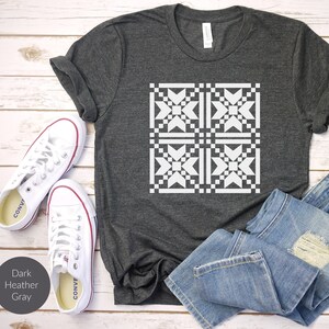 Quilt Block T-shirt, Quilting Shirt for Women, Gift for Quilter, Gift ...