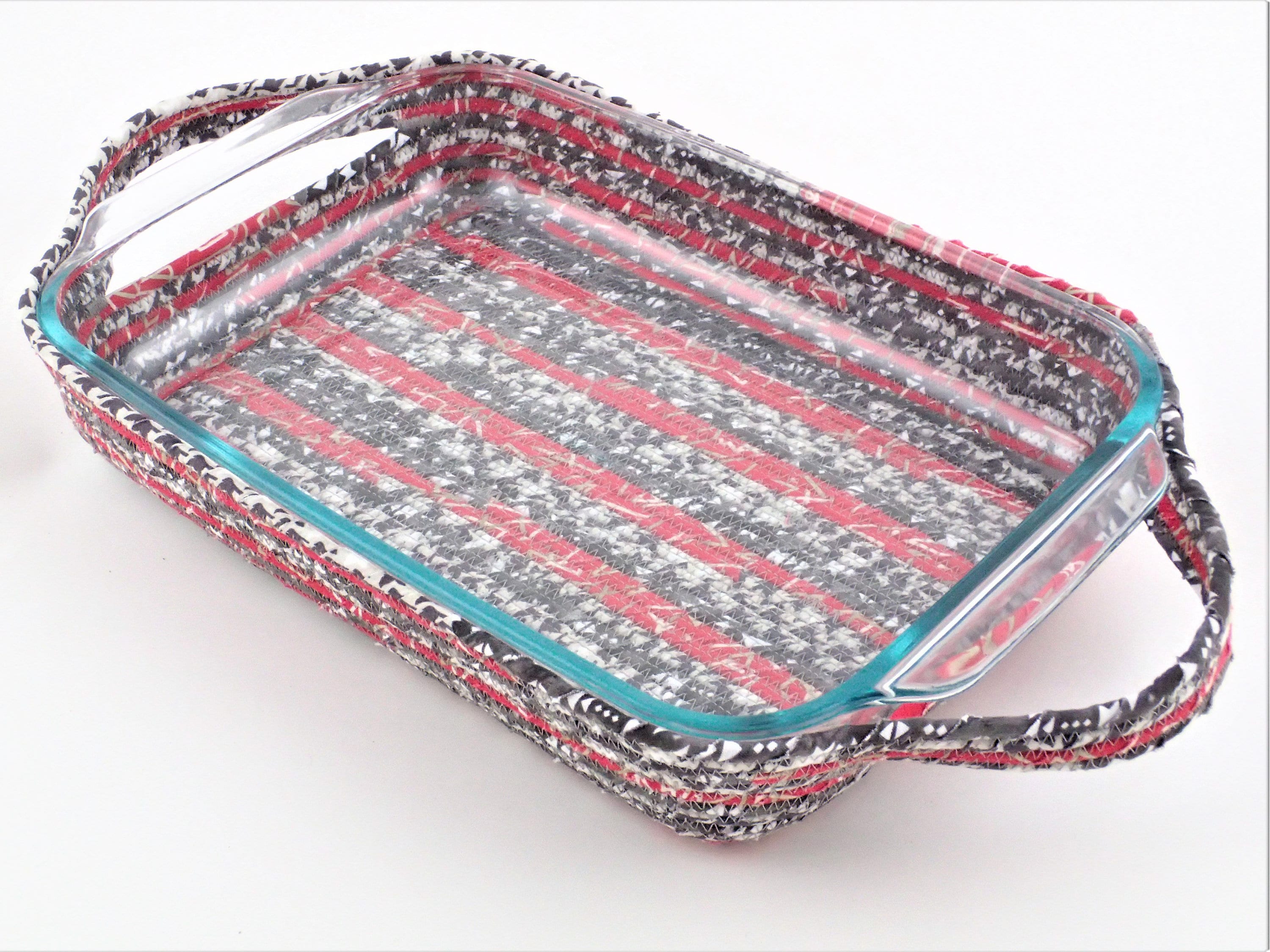 9x13 Bakeware Cozy Carrier Server & Holder Basket With Cork - Etsy