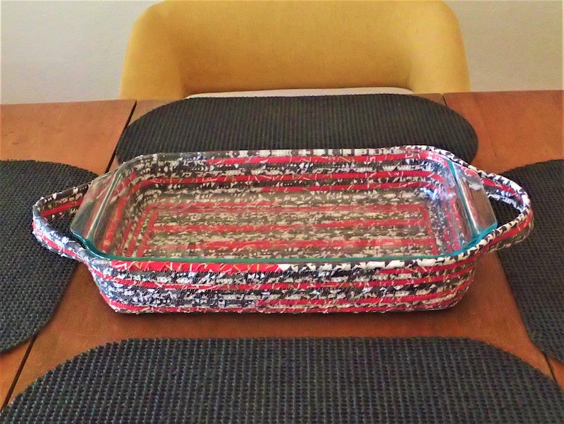 9x13 Bakeware Cozy Carrier Server & Holder Basket With Cork - Etsy