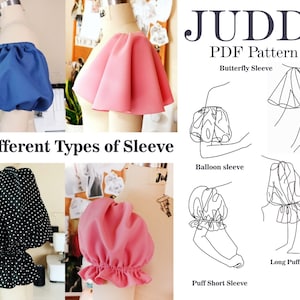 4 Different Types of Sleeve Patterns • Butterfly Sleeve Pattern • off ...