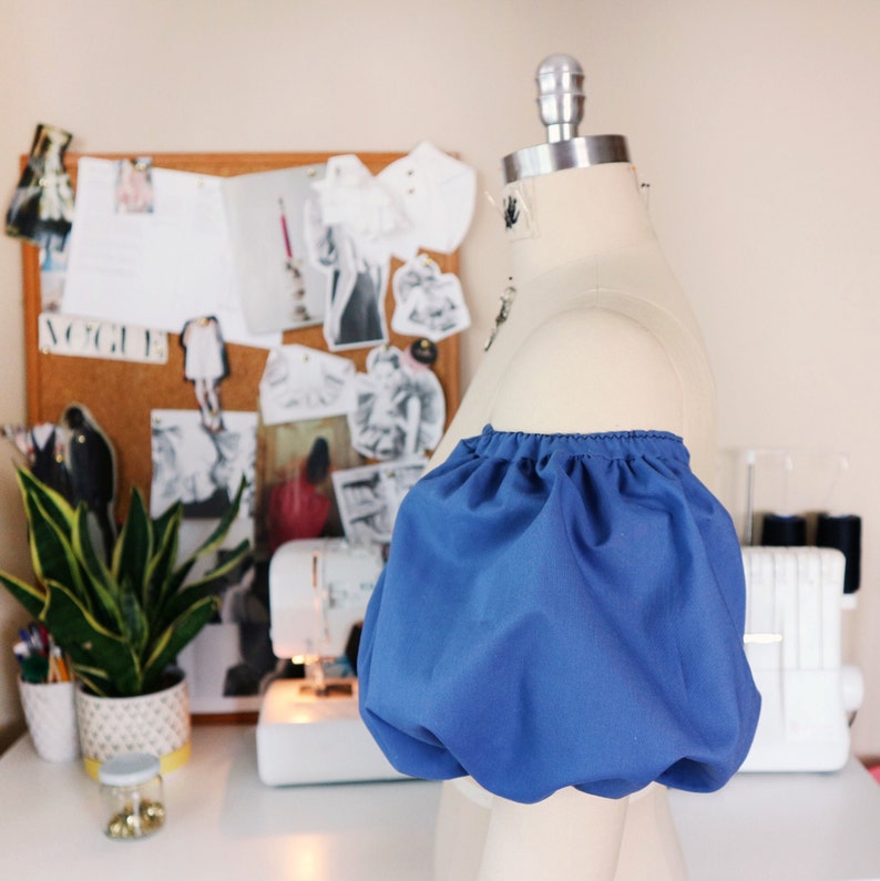 Off Shoulder Puffed Balloon Sleeve PDF Sewing Pattern | S-2XL | US 4-16 ...